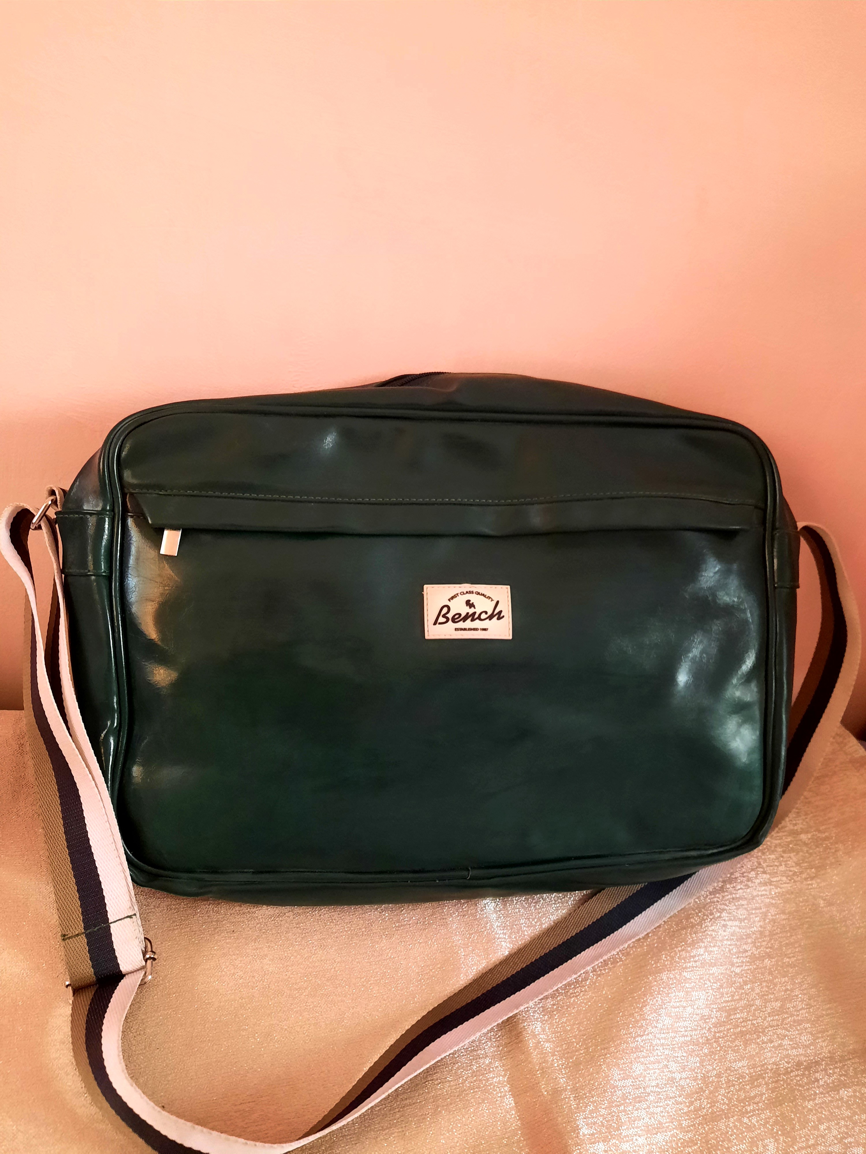 Bench Men's leather messenger bag, Men's Fashion, Bags, Sling Bags on ...