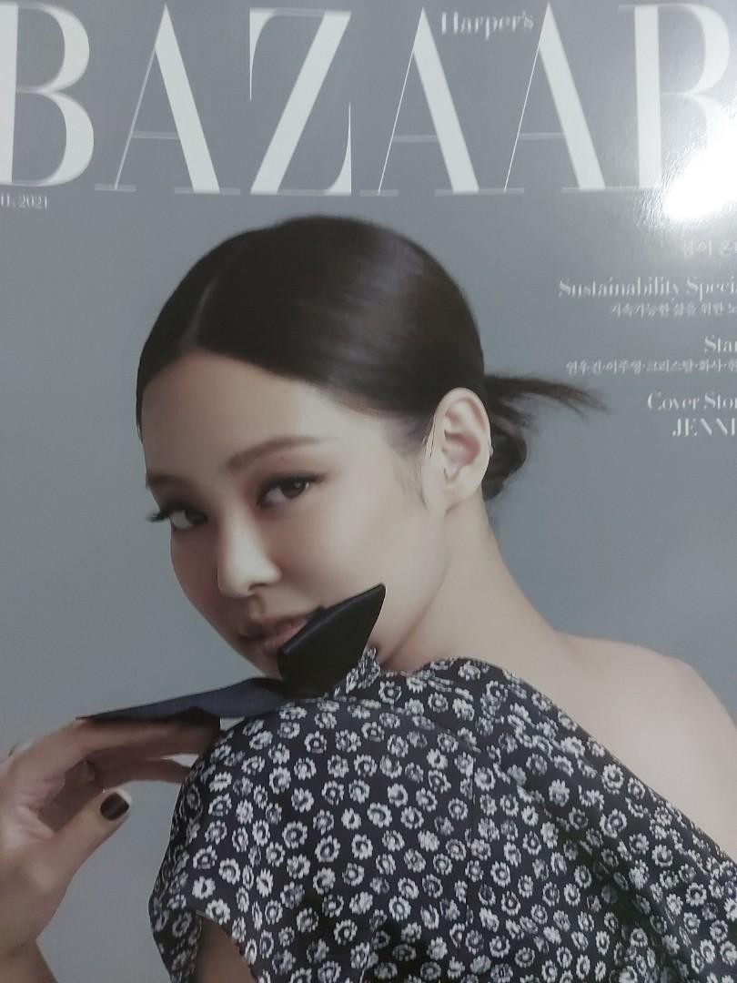 Blackpink Jennie bazaar雜誌, 興趣及遊戲, 收藏品及紀念品, 韓流 - Carousell