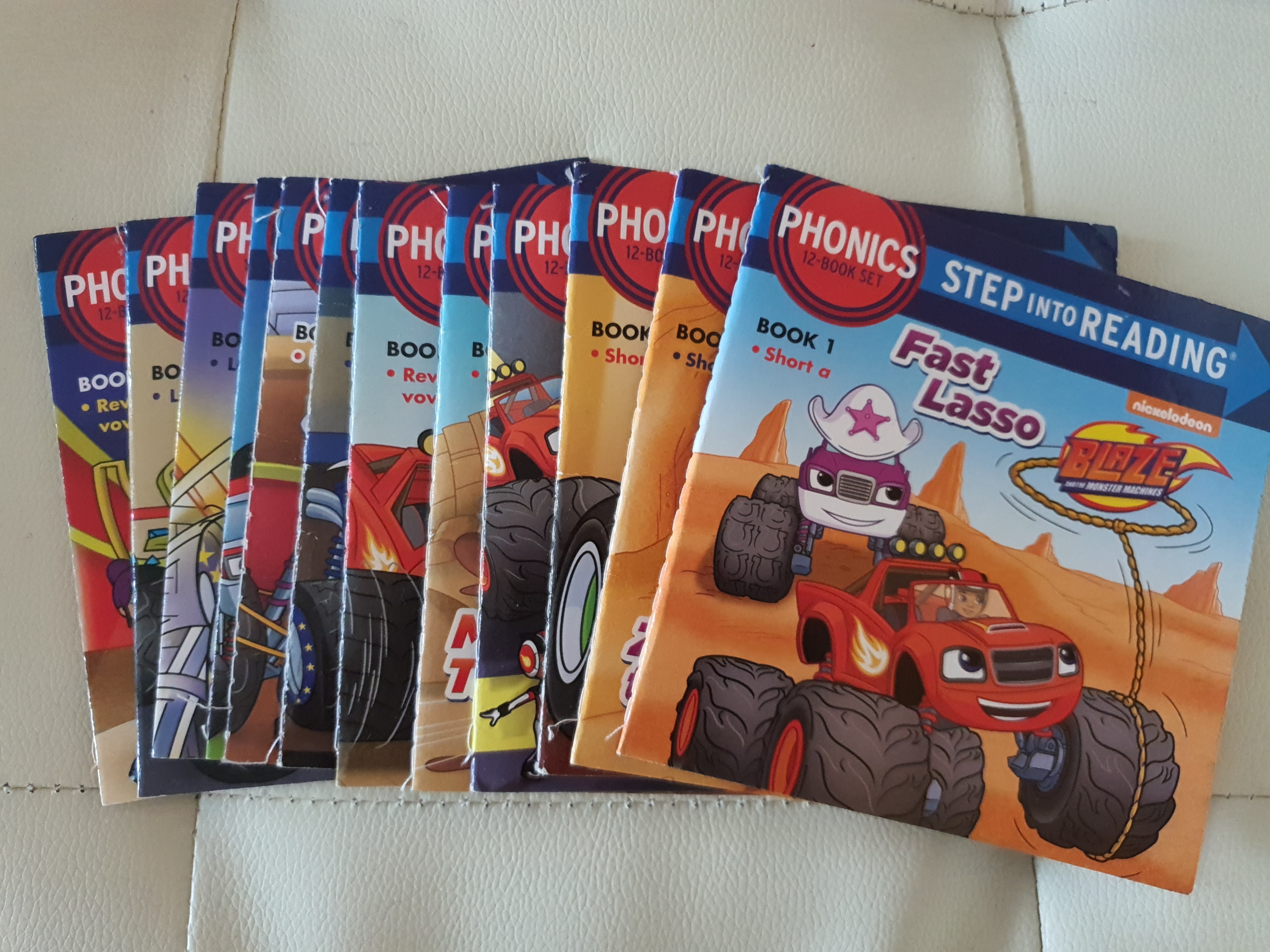 Blaze and The Monster Machines Step Into Reading Phonics 12-book set ...