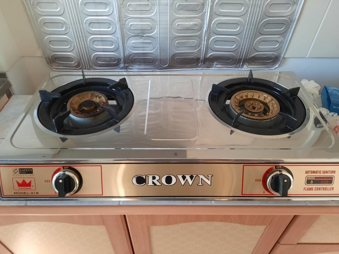 Crown Table Top Gas Stove(2 burners), TV & Home Appliances, Kitchen ...
