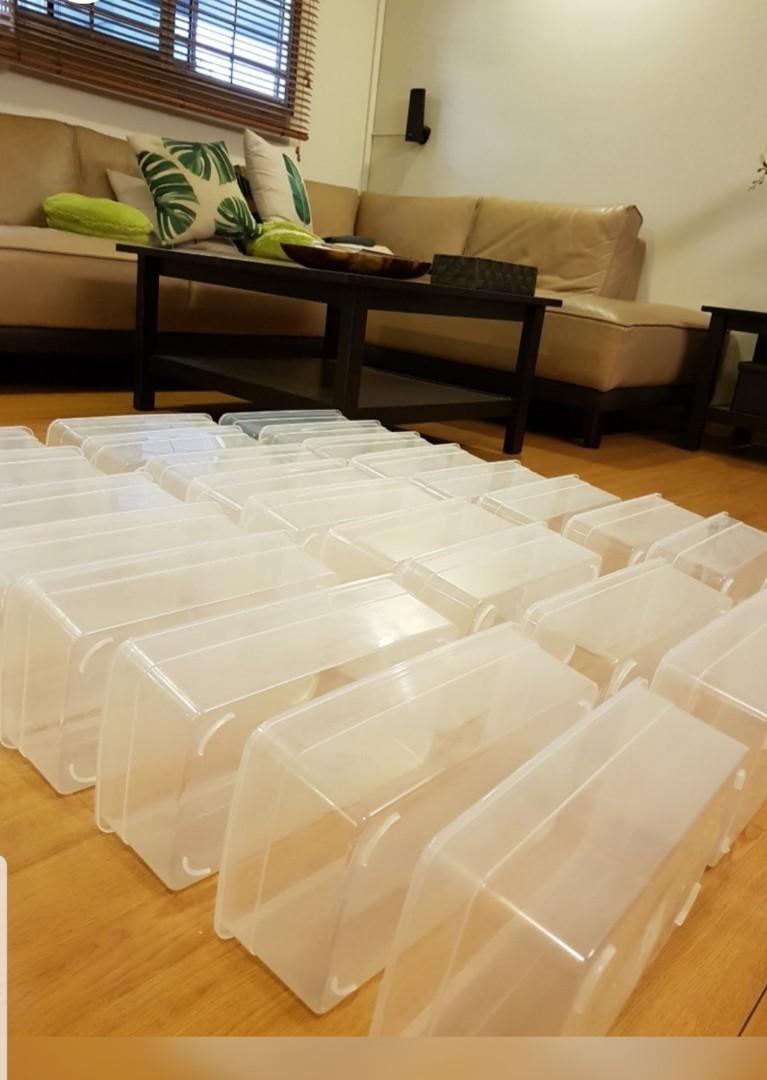 Daiso Plastic Box, Furniture & Home Living, Home Improvement ...
