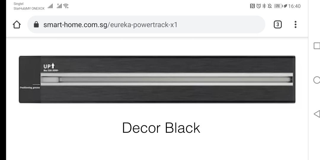 Eureka Power Track 600mm (black color), TV & Home Appliances ...