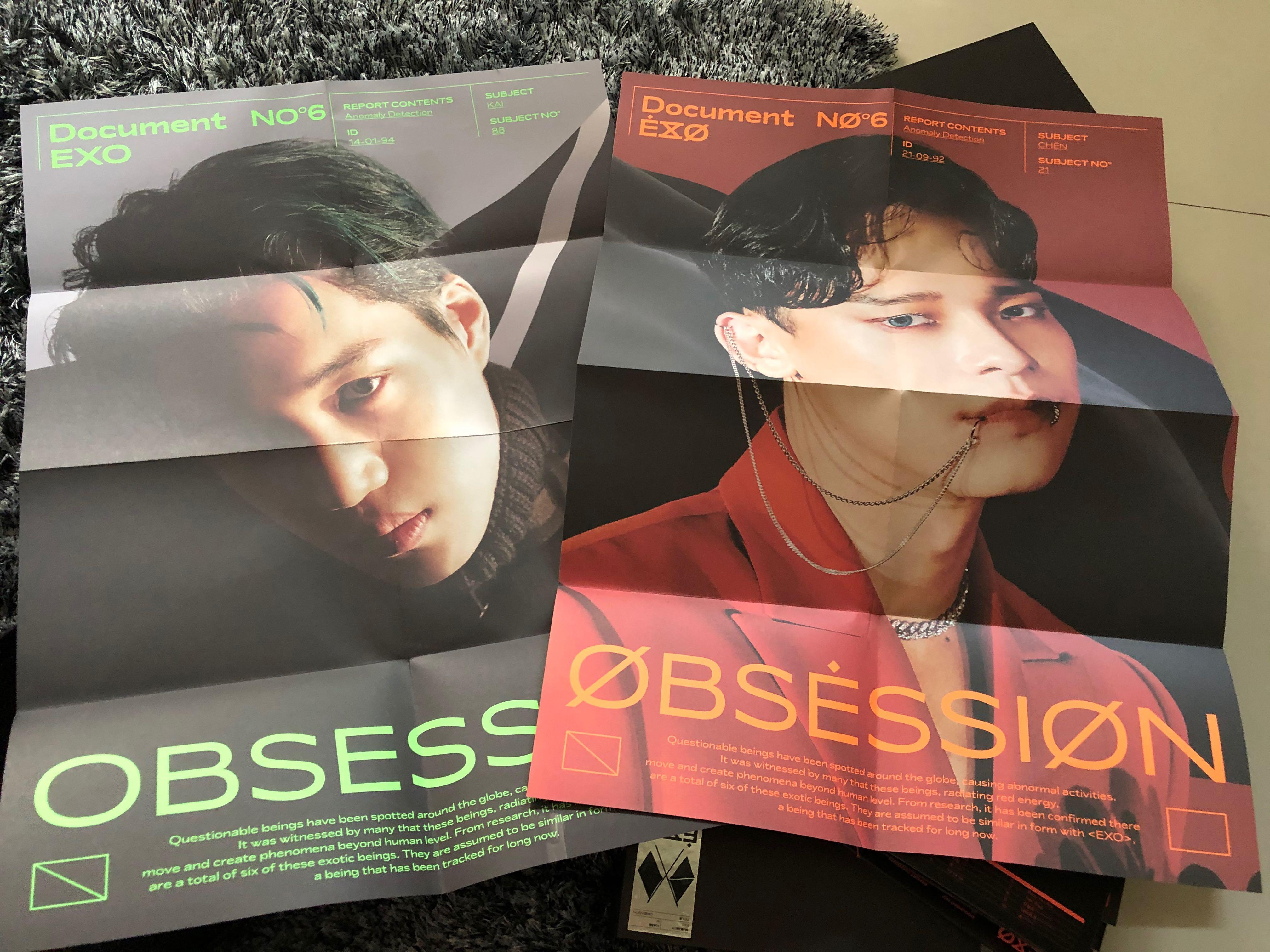 EXO obsession album (exo version), Hobbies & Toys, Memorabilia ...