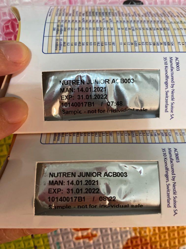 Free Nestle Nutren Junior 1-10yo sachets, Babies & Kids, Nursing ...