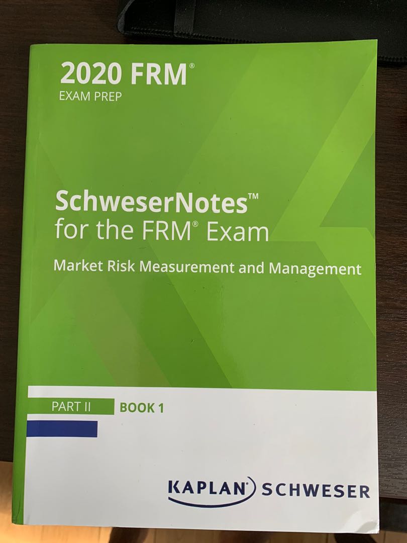 FRM PART II Schweser Notes 2020, Hobbies & Toys, Books & Magazines ...