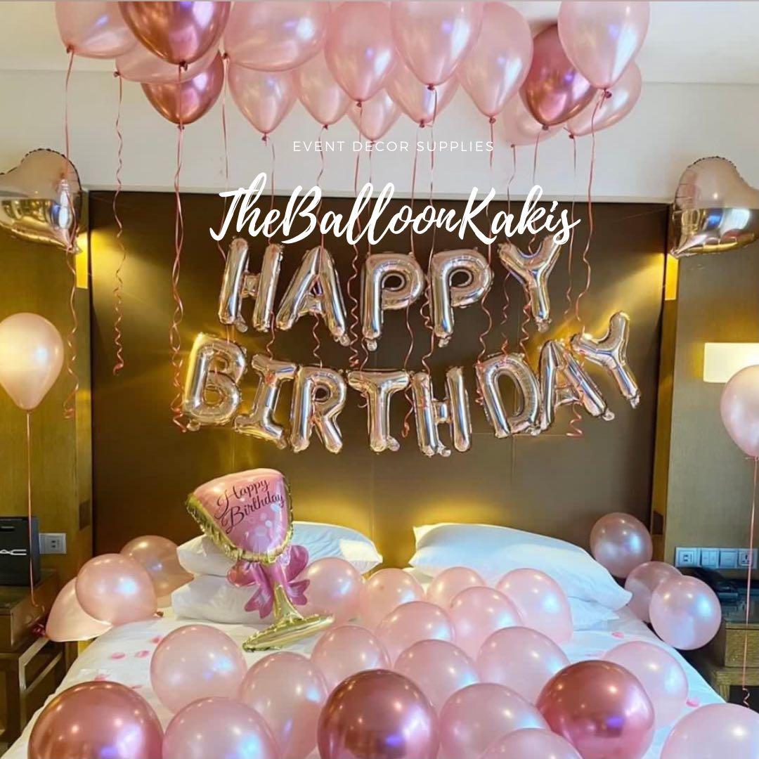 Happy Birthday Balloons decorations setup grand Hyatt, Hobbies & Toys ...