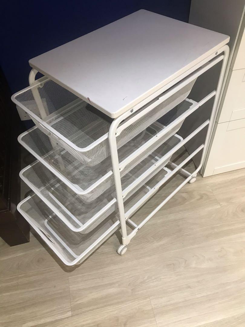 Ikea Algot tray drawers with wheels, Furniture & Home Living, Furniture ...