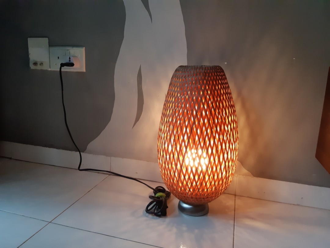 IKEA rattan lamp, Furniture & Home Living, Lighting & Fans, Lighting on ...
