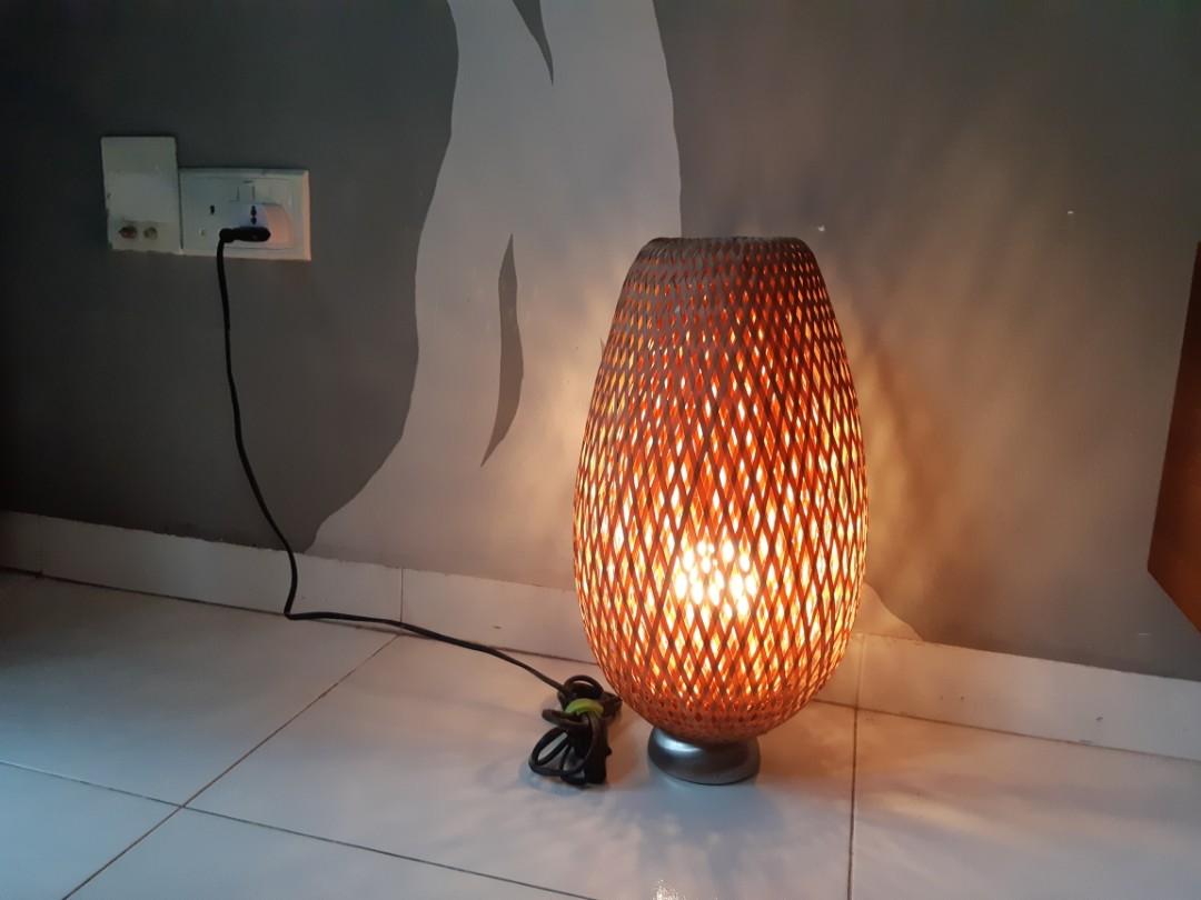 IKEA rattan lamp, Furniture & Home Living, Lighting & Fans, Lighting on ...