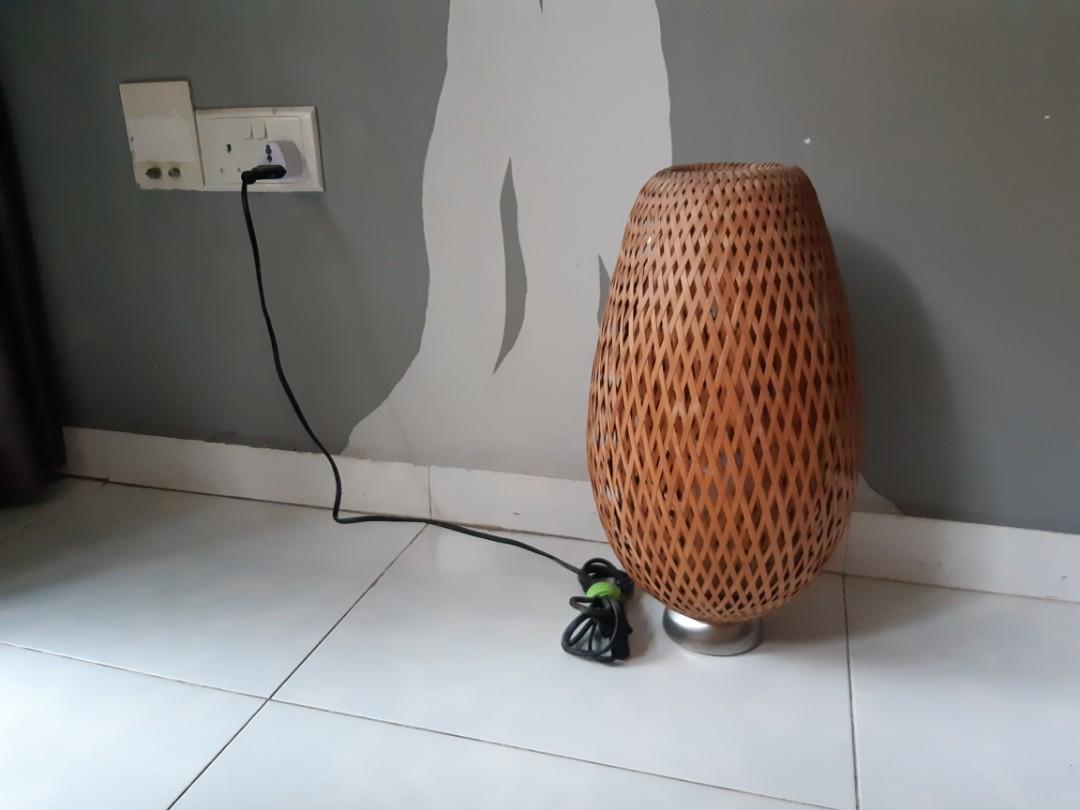 IKEA rattan lamp, Furniture & Home Living, Lighting & Fans, Lighting on ...