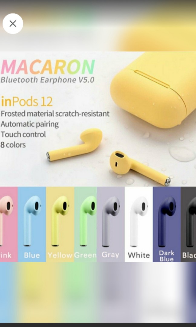 Inpods 12 TWS Wireless Bluetooth 5.0 Earbuds Ear Pods, Audio, Earphones ...