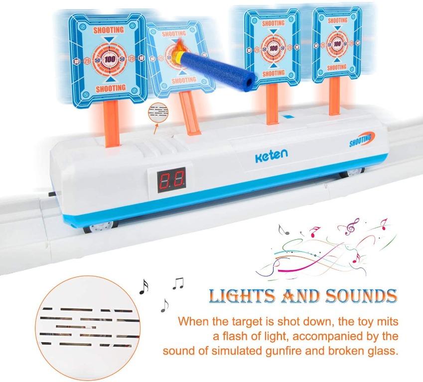 Keten Electric Digital Moving Target for Nerf Guns, 4 Targets ...