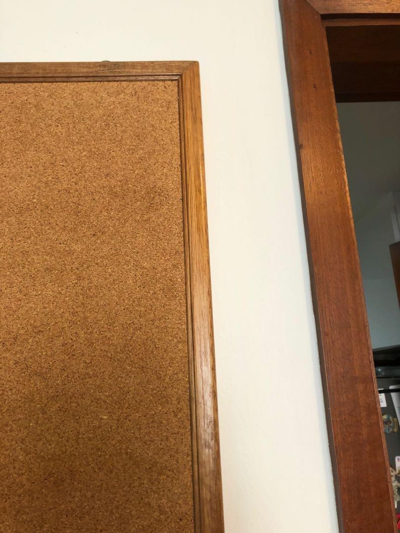 Large Notice board / framed cork pin board, Hobbies & Toys, Stationery ...