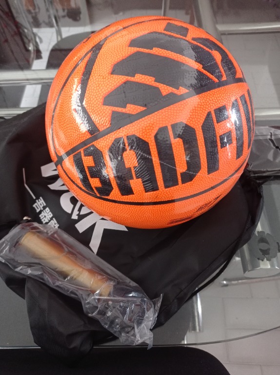 li ning basketball bad five with pump and ball bag, molten basketball ...