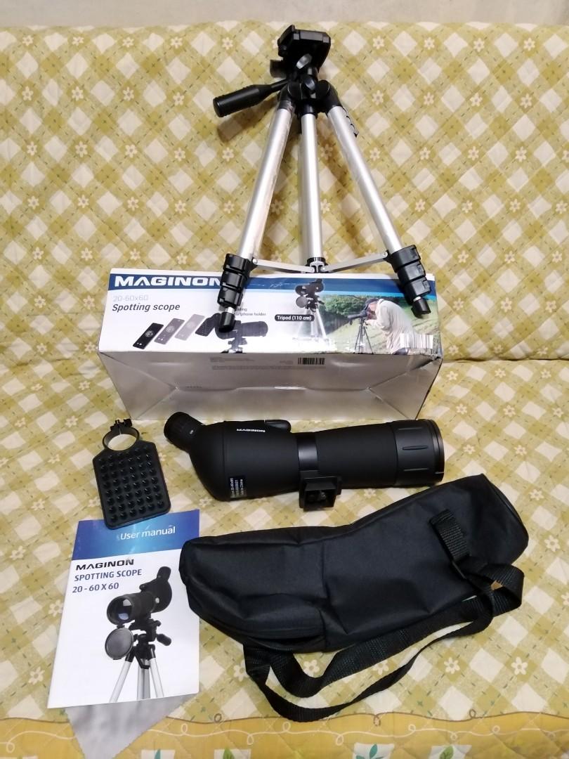 Maginon 20-60x60 Spotting Scope Telescope Binocular High Magnification ...
