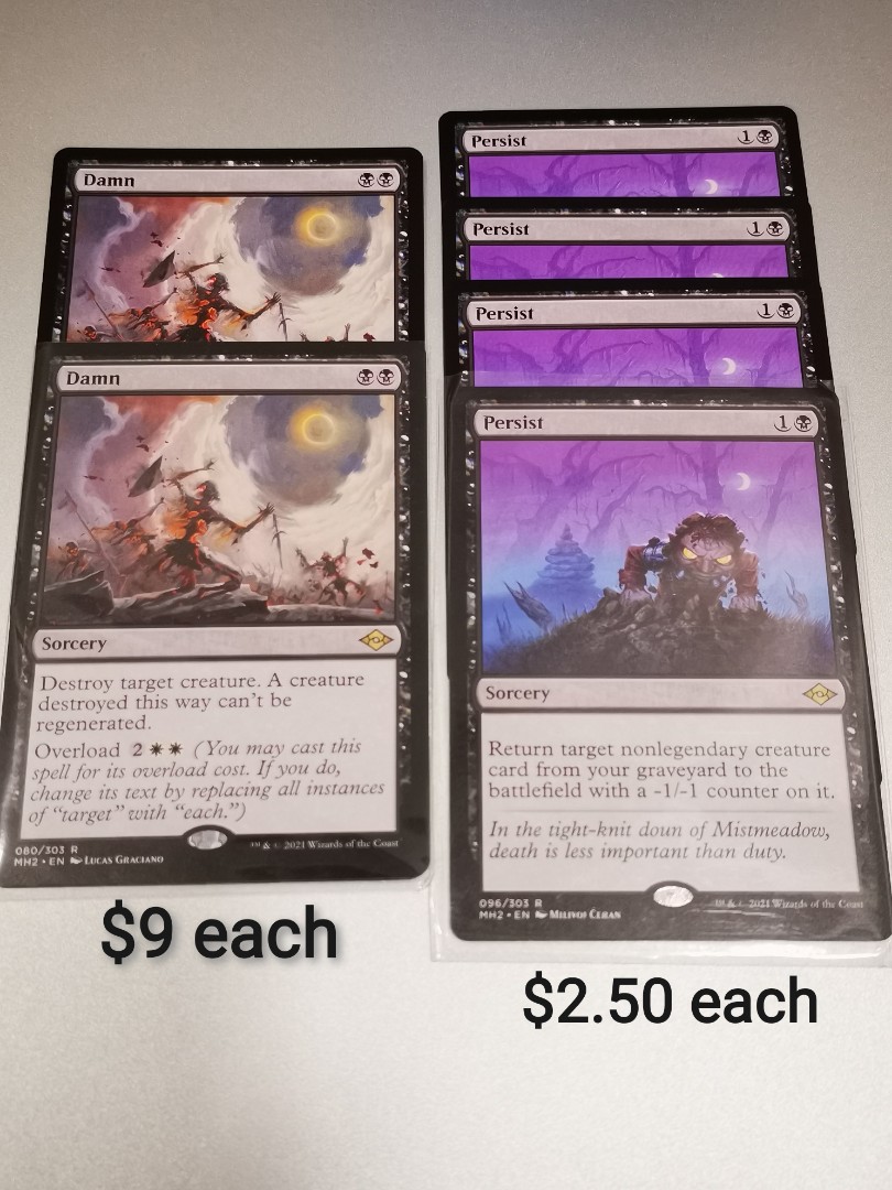 Modern Horizon 2 Black rares (MTG), Hobbies & Toys, Toys & Games on ...