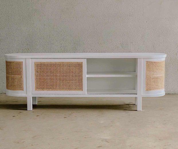 Natural Rattan Tv Console, Furniture & Home Living, Furniture, TV ...