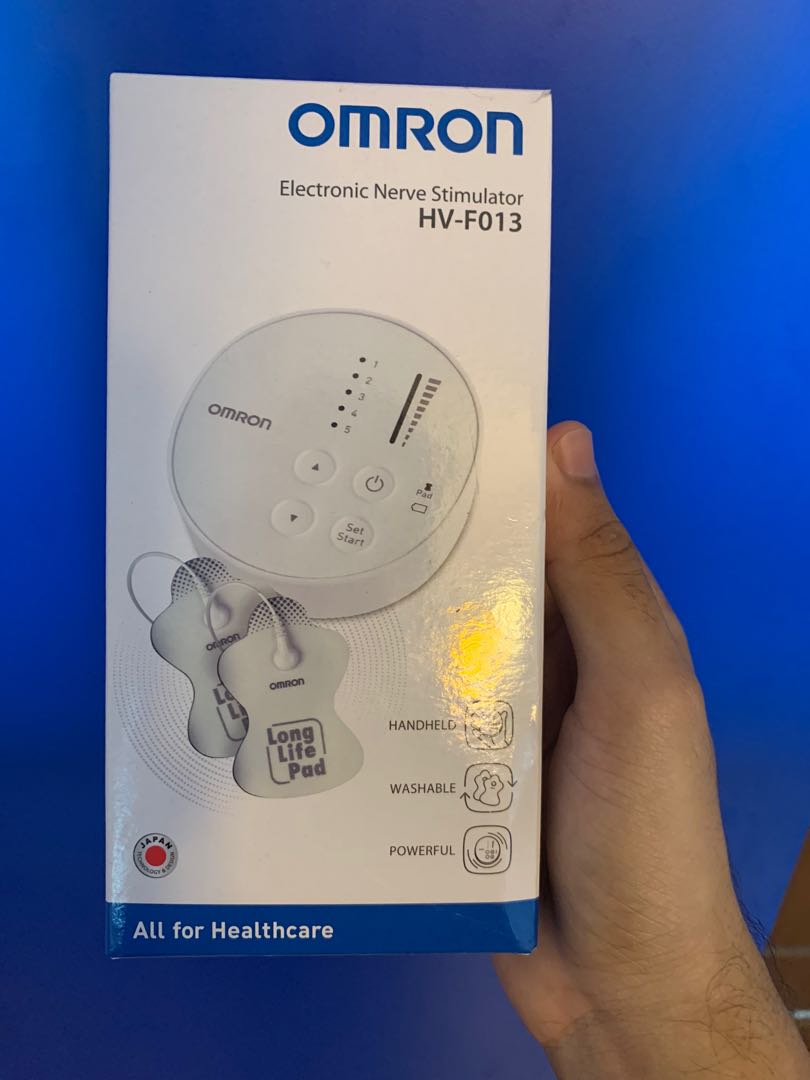 Omron Electronic Nerve Stimulator Pulse Massager HV-F013 TENS, Health & Nutrition, Massage ...