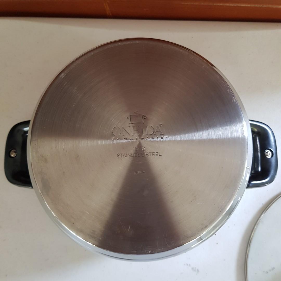Oneida Cooking Pot 18/10 Stainless Steel, Furniture & Home Living ...