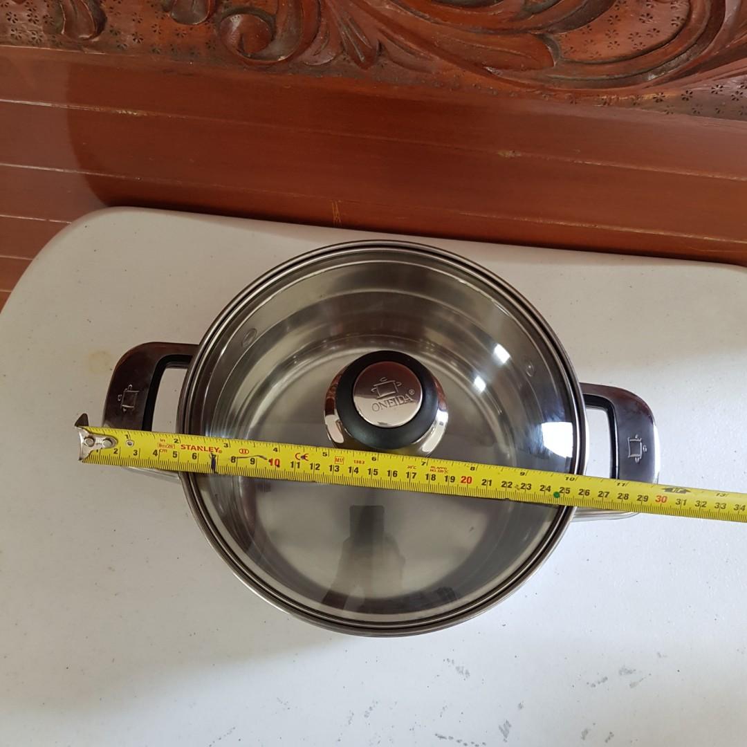 Oneida Cooking Pot 18/10 Stainless Steel, Furniture & Home Living ...