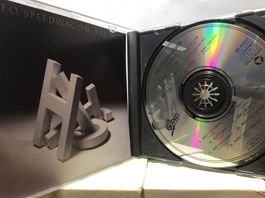 ORIGINAL US PRESS REO Speedwagon - The Hits OOP 1988 USA CD Anubis 80s ...