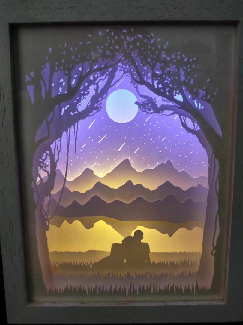 Paper Cut Light Box, Hobbies & Toys, Stationery & Craft, Art & Prints ...