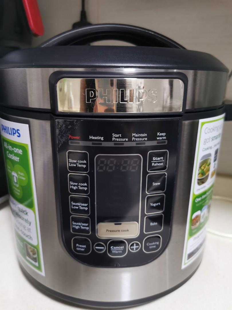 Philips HD2137 | Viva Collection All-In-One Pressure Cooker 6 Litres ...