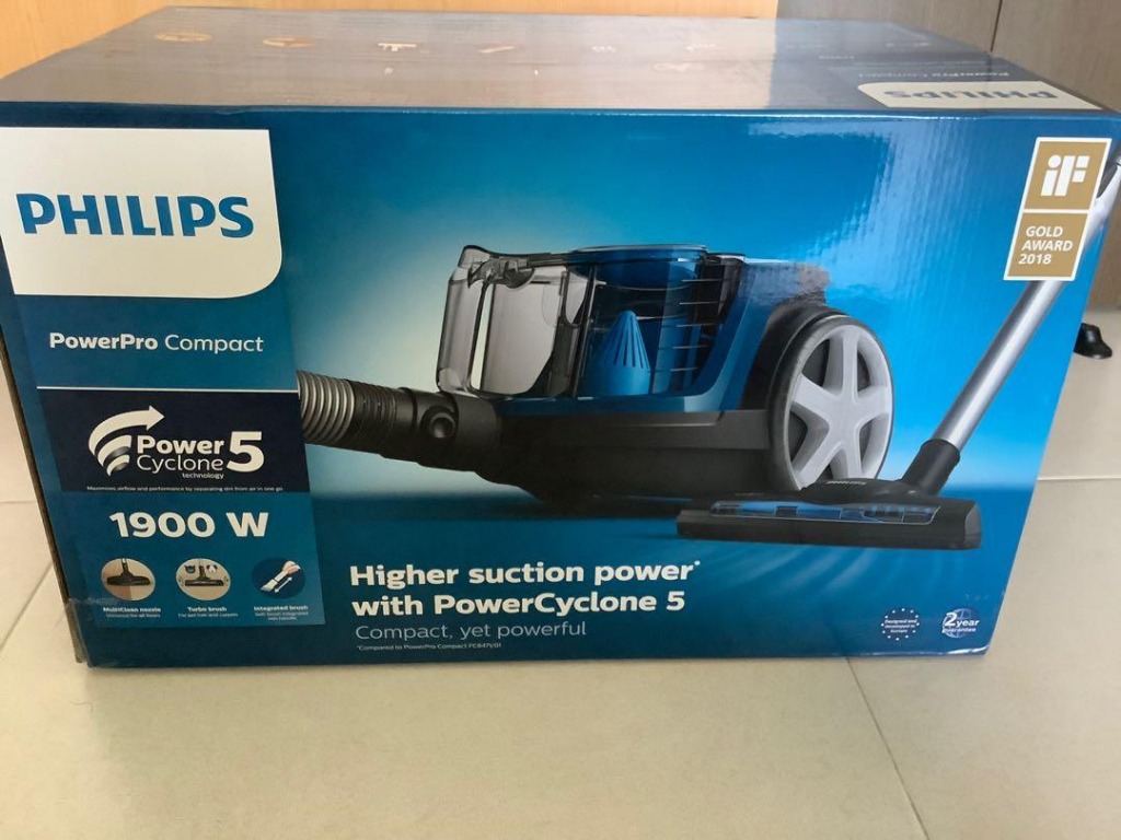 PHILIPS PowerPro Compact Bagless Vacuum Cleaner, (FC9352/61 ...