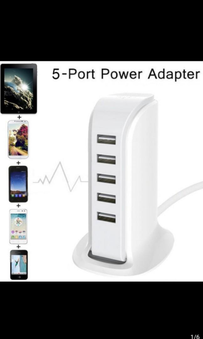 5 port USB power charging station, Mobile Phones & Gadgets, Mobile ...