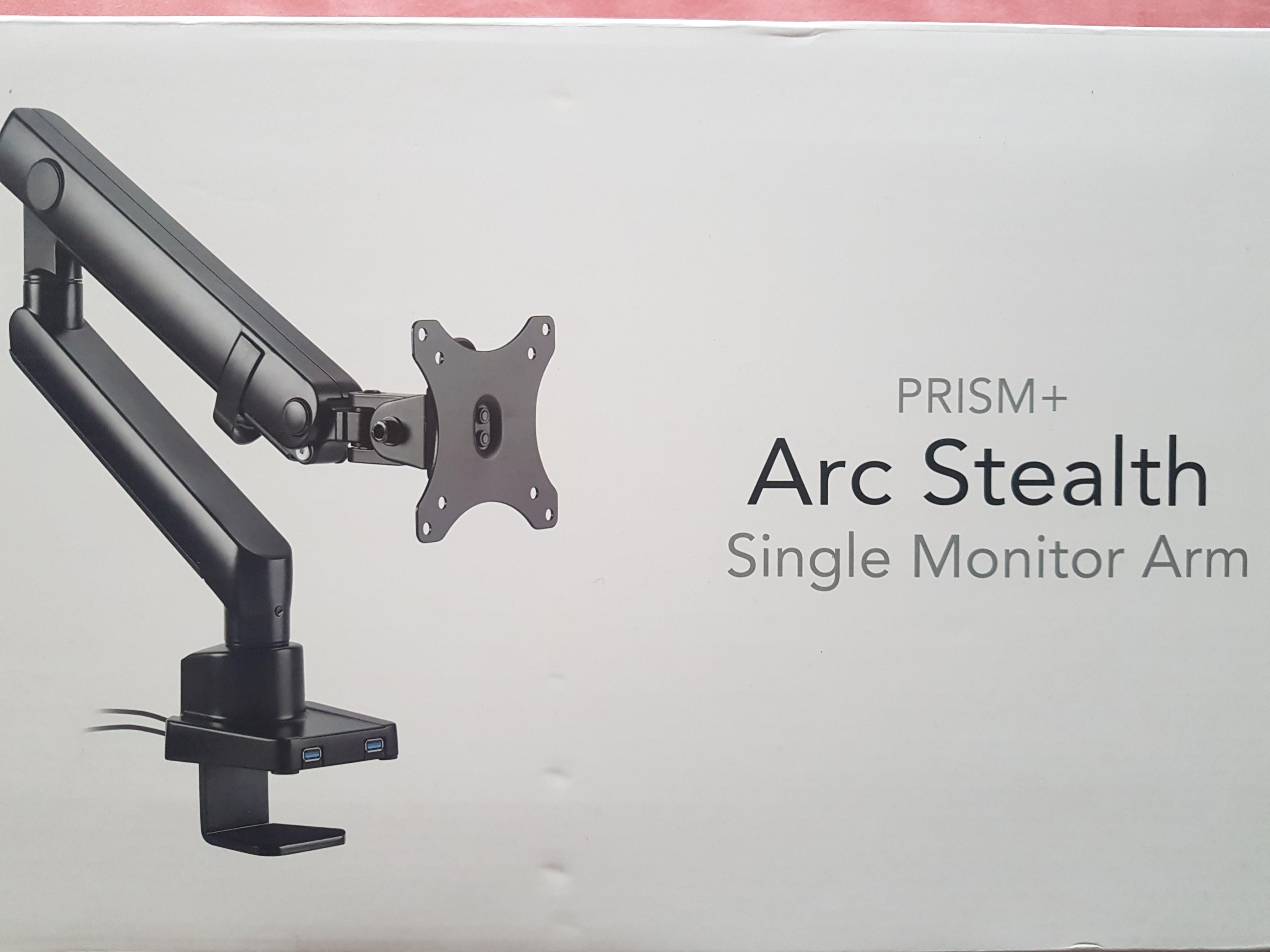 PRISM+ Arc Stealth Single Monitor Arm, Computers & Tech, Parts ...