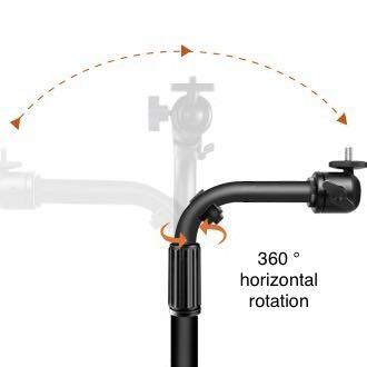 [iDS] Projector Stand Flat Steel Base Portable Adjustable Height ...