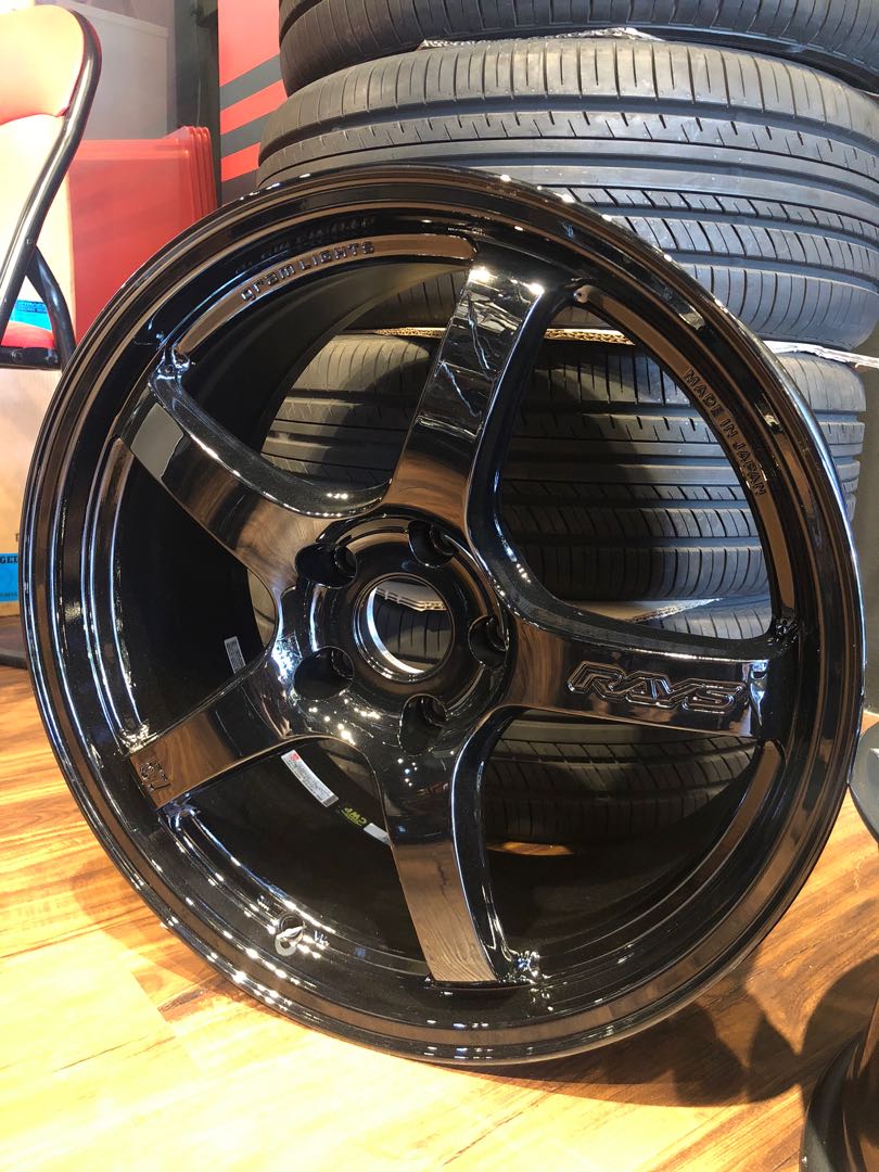 Rays Gram Light 57CR 18” Rims, 5x114.3, 18”x8.5”, Offset 37, Car Accessories, Tyres & Rims on ...