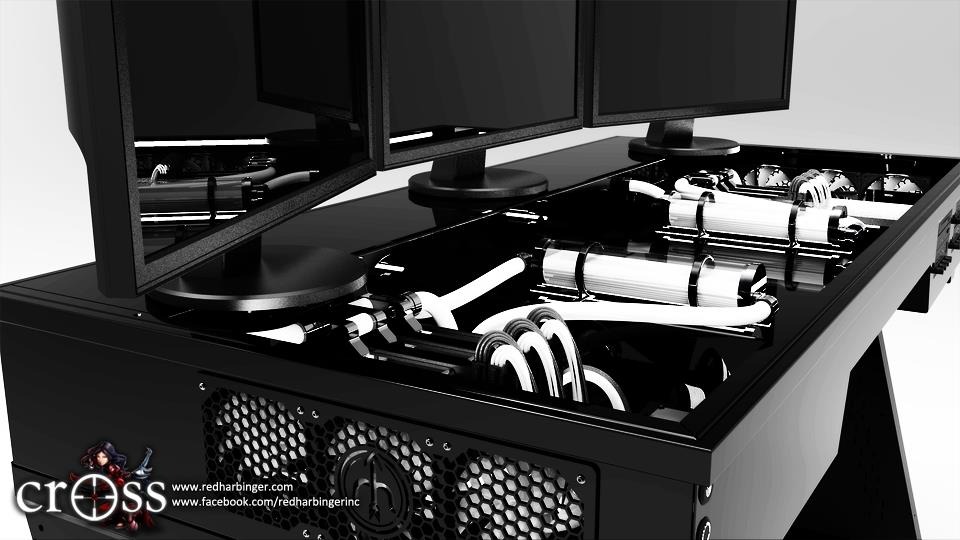 Red Harbinger Cross Desk, Computers & Tech, Parts & Accessories ...