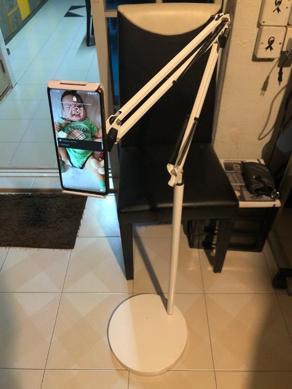 Retractable Mobile / Tablet Mount with Floor Base, Furniture & Home ...