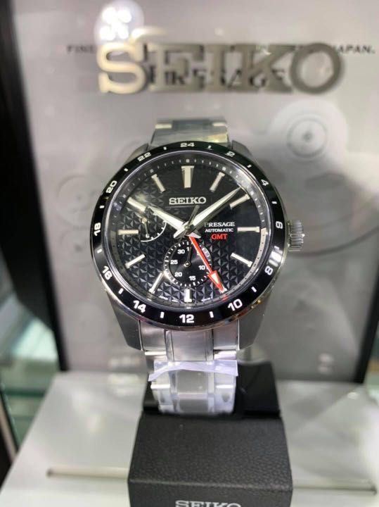 Seiko Presage Sharp Edged GMT SPB221 SPB221J SPB221J1, Men's Fashion ...