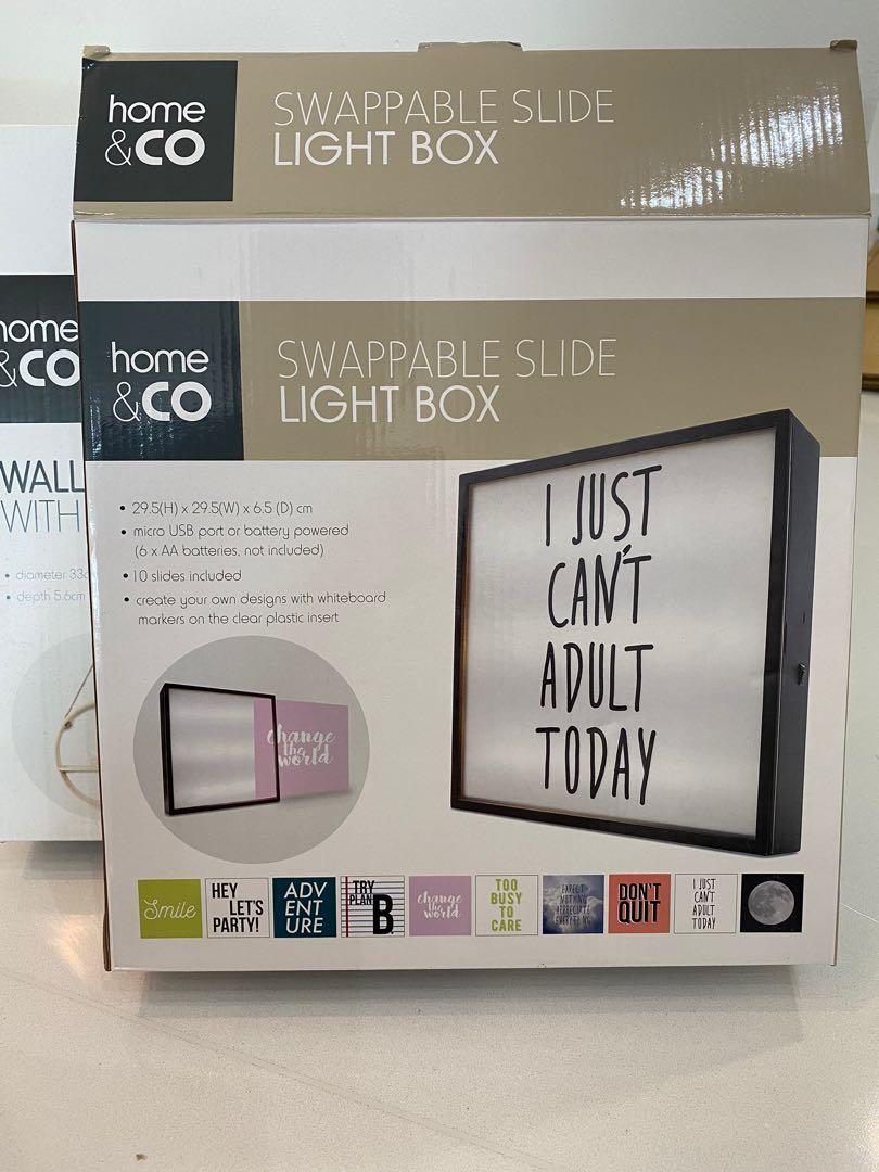 Slide Light Box, Furniture & Home Living, Home Decor, Other Home Decor ...