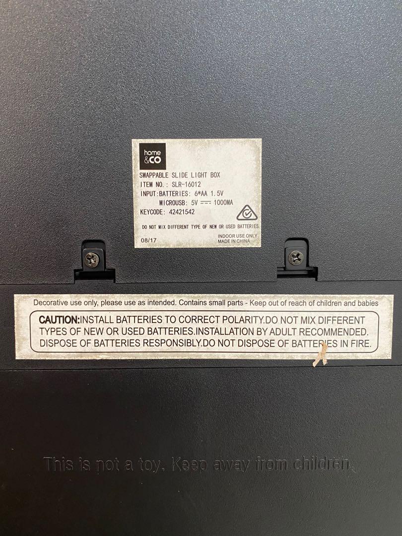 Slide Light Box, Furniture & Home Living, Home Decor, Other Home Decor ...