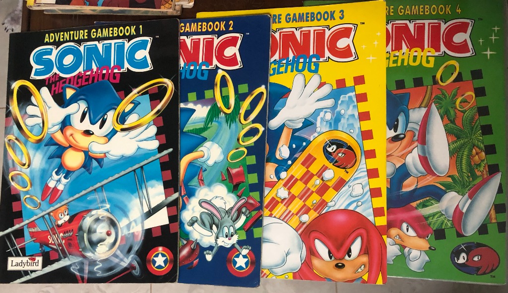 Sonic the Hedgehog Adventure Gamebook 1-4, Hobbies & Toys, Books ...