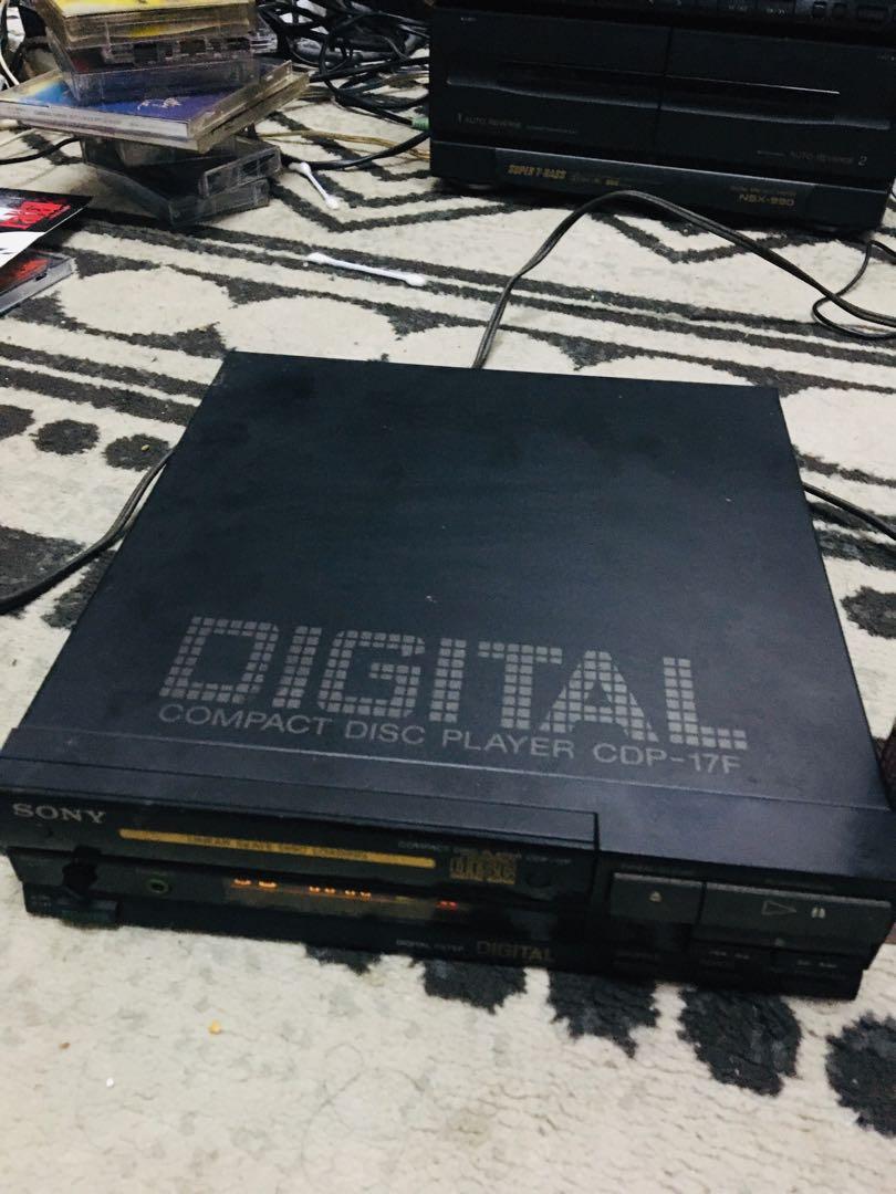 Sony cd player CDP 17F vintage, Audio, Portable Music Players on Carousell