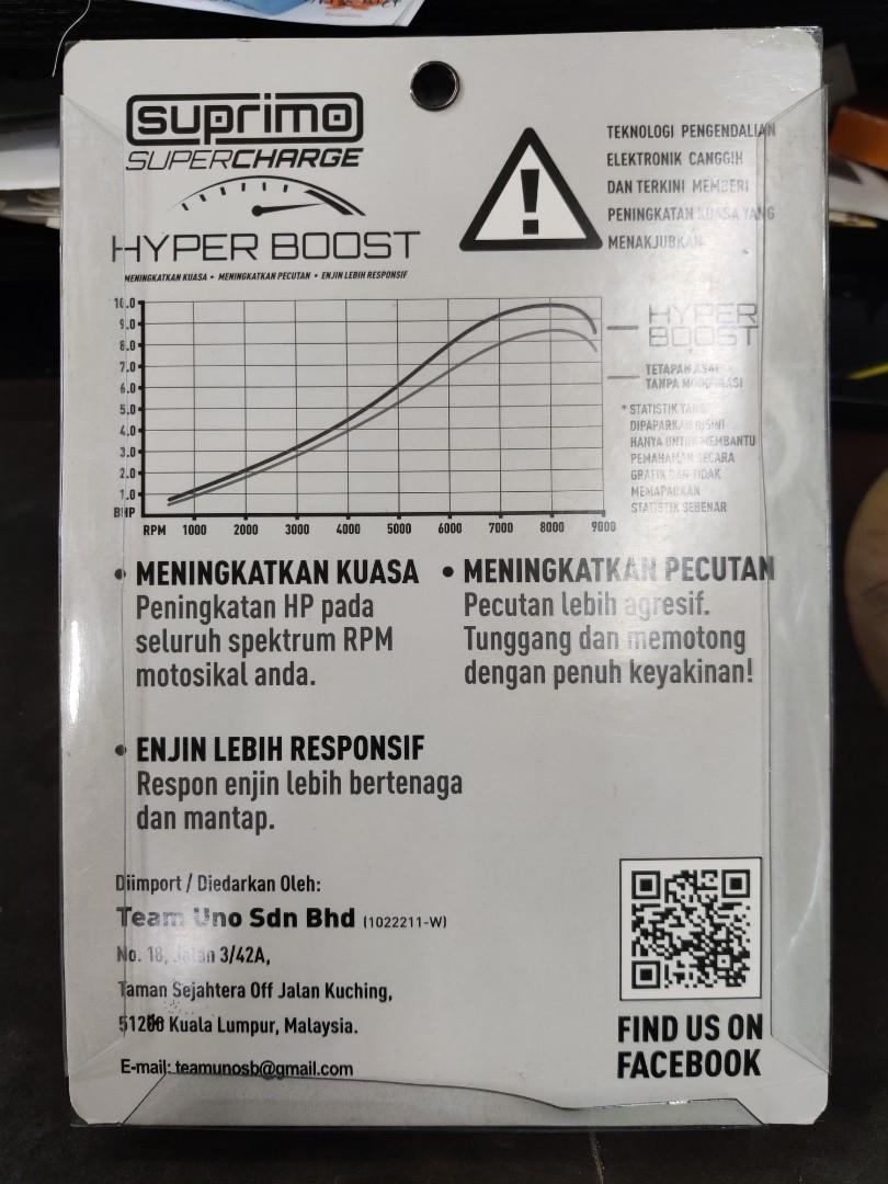 SUPRIMO Hyper Boost ECU (Y15zr V2), Auto Accessories on Carousell