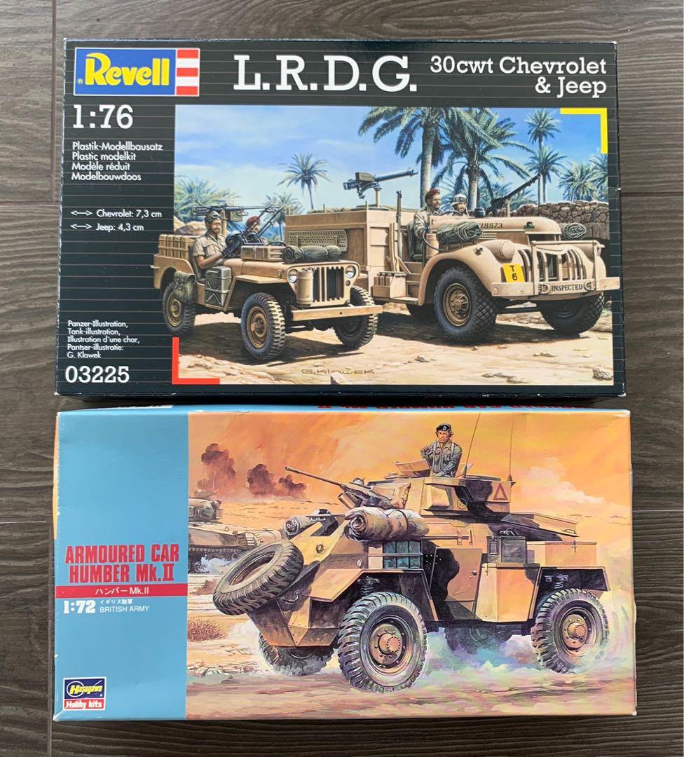 WW2 1/72 - Revell Long Range Desert Group (LRDG) 30cwt Chevrolet & Jeep ...
