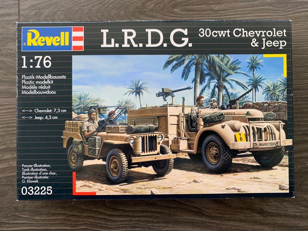 WW2 1/72 - Revell Long Range Desert Group (LRDG) 30cwt Chevrolet & Jeep ...