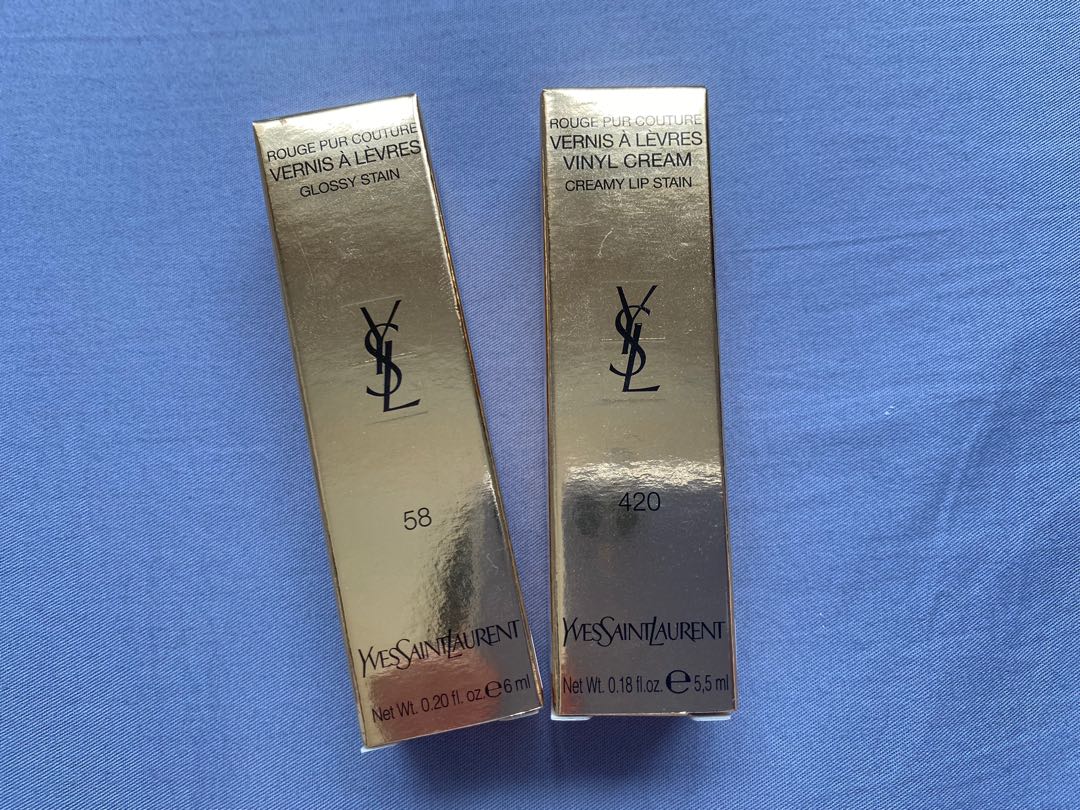 YSL lipsticks 58 420, Beauty & Personal Care, Face, Makeup on Carousell
