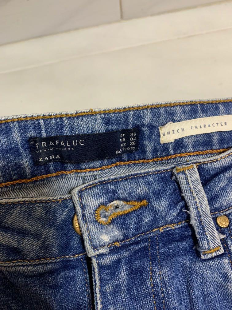 Zara Denim Ripped Jeans, Women's Fashion, Bottoms, Jeans & Leggings on ...