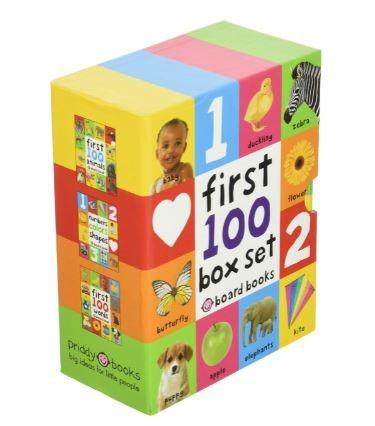 3 Books First 100 Board Book Box Set First 100 Words, Numbers Colors ...