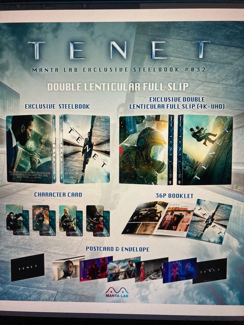 （全新，絕版）Manta Lab Tenet 天能限量900套 uhd+ Blu-ray 雙面幻變鐵盒, 興趣及遊戲, 收藏品及紀念品, 明星 ...