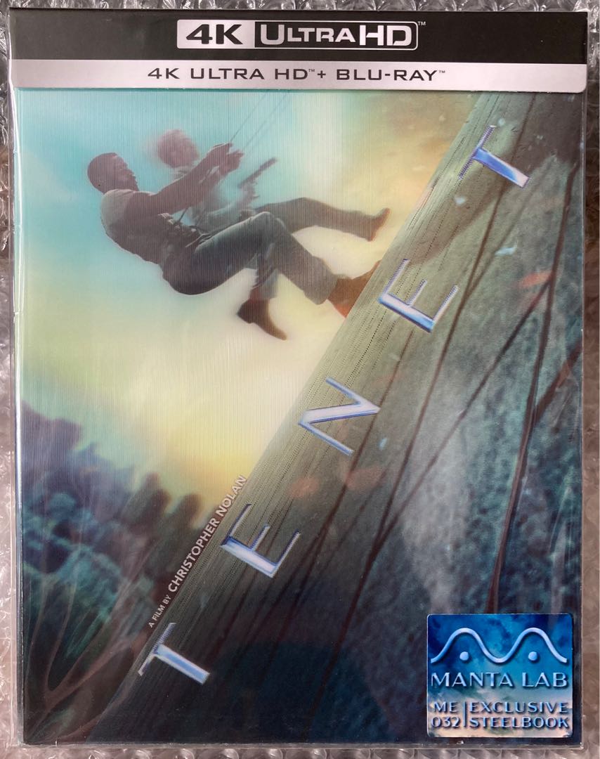（全新，絕版）Manta Lab Tenet 天能限量900套 uhd+ Blu-ray 雙面幻變鐵盒, 興趣及遊戲, 收藏品及紀念品, 明星 ...