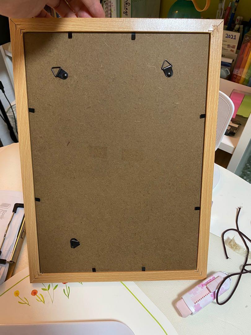 A4 size mirror (wood frame), Furniture & Home Living, Furniture, Other ...