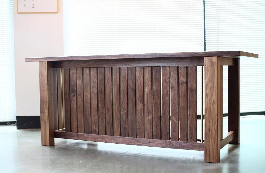 Acacia study, executive desk, Furniture & Home Living, Furniture ...