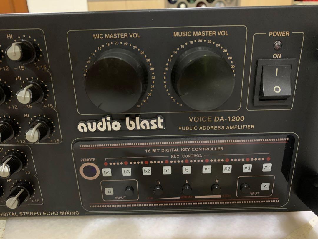 Audio blast VOICE DA-1200 public address amplifier home theatre ...